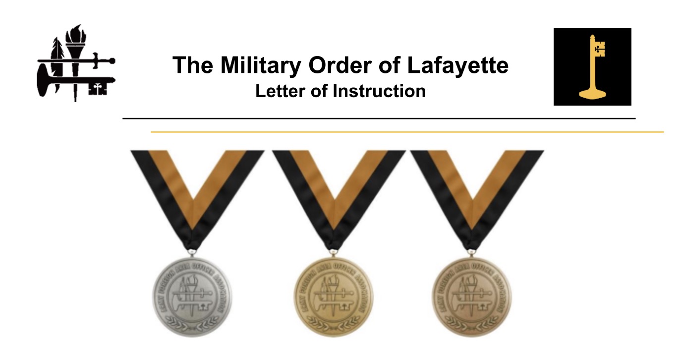 Annual Award Call out Message – The Military Order of Lafayette ...